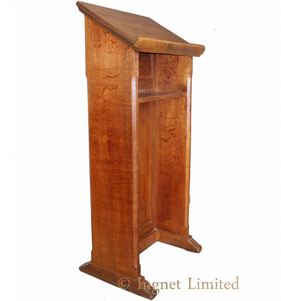 ROBERT MOUSEMAN THOMPSON VINTAGE OAK LECTERN – Ingnet