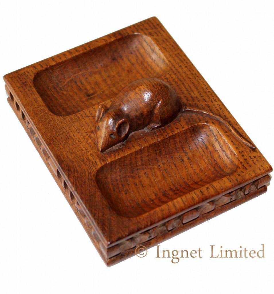 ROBERT MOUSEMAN THOMPSON RARE OAK PIN TRAY – Ingnet