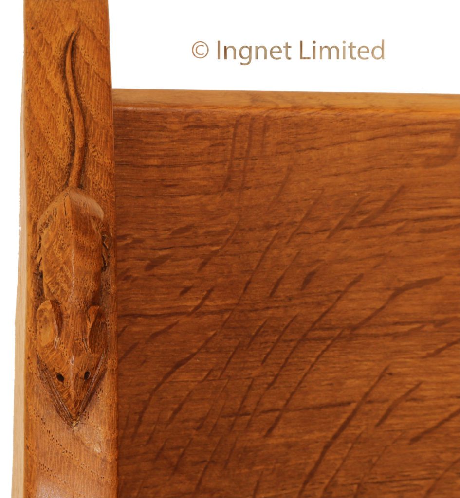 ROBERT MOUSEMAN THOMPSON ADZED OAK BOOK TROUGH – Ingnet