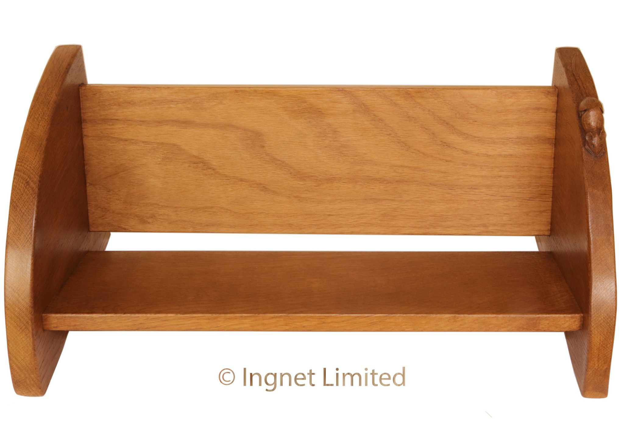 ROBERT MOUSEMAN THOMPSON OAK BOOK TROUGH – Ingnet
