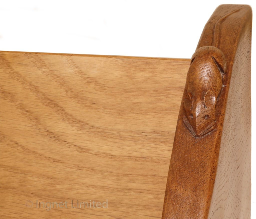 ROBERT MOUSEMAN THOMPSON OAK BOOK TROUGH – Ingnet