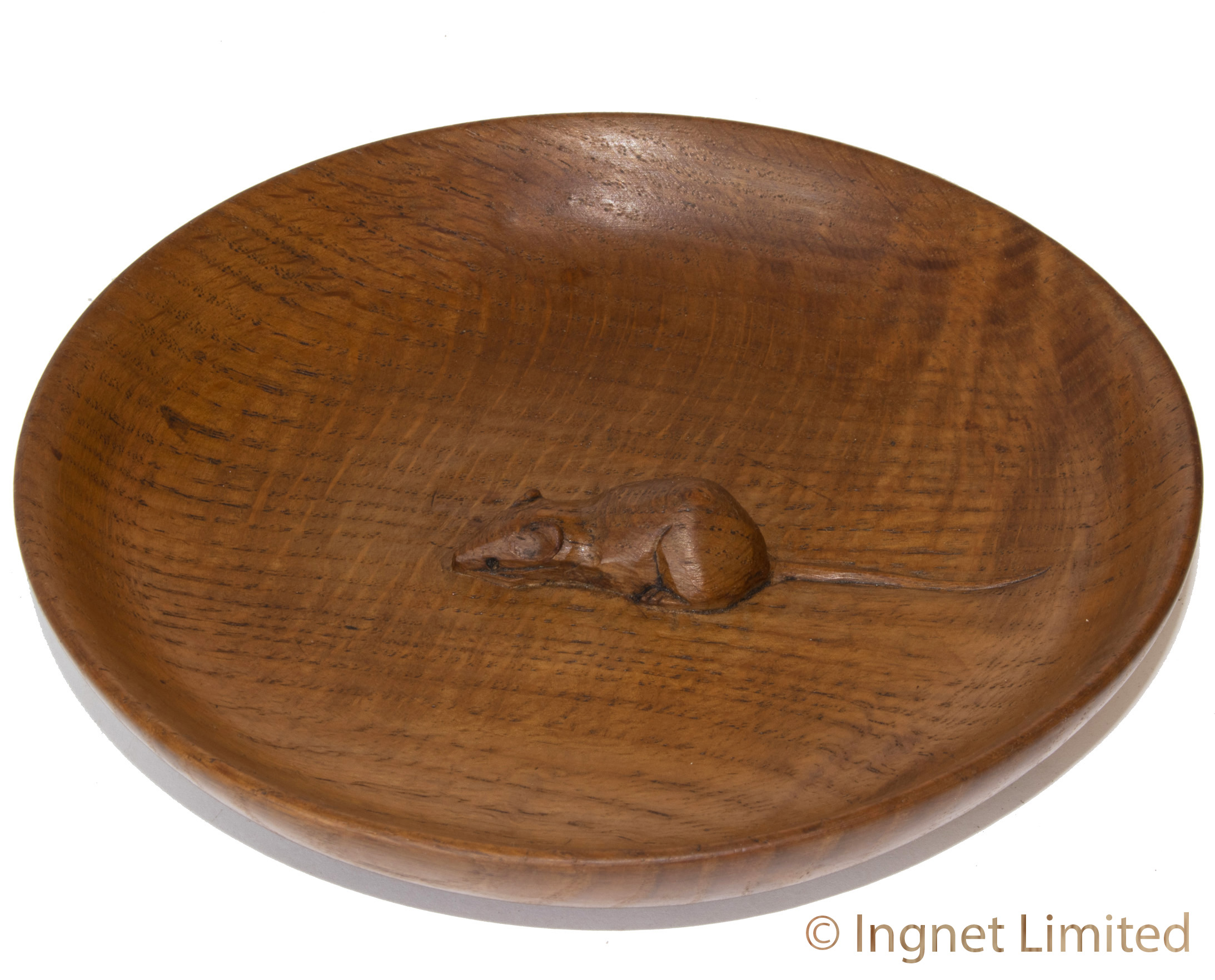 ROBERT MOUSEMAN THOMPSON OAK NUT BOWL - Ingnet