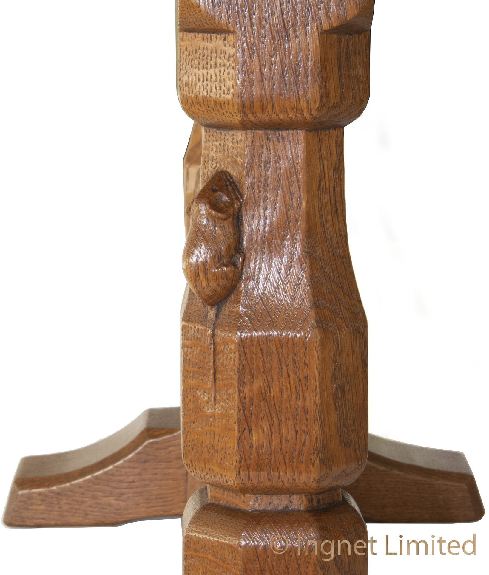 ROBERT MOUSEMAN THOMPSON OAK ADZED COFFEE TABLE - Ingnet