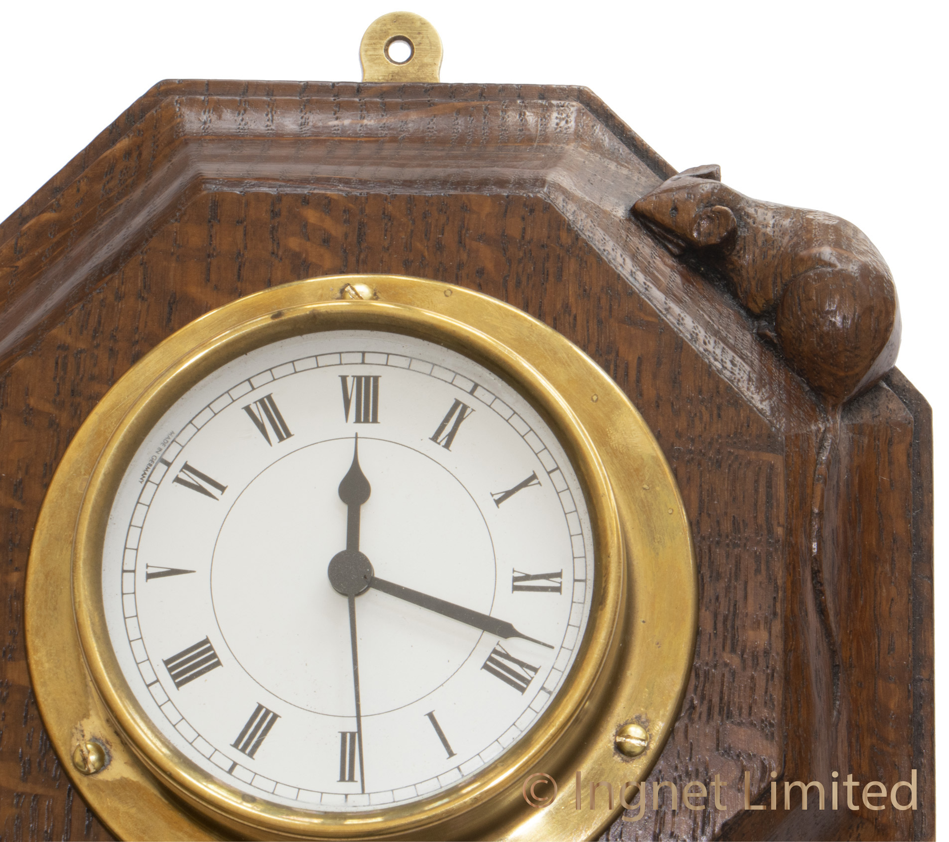 ROBERT MOUSEMAN THOMPSON VINTAGE OAK WALL CLOCK - Ingnet