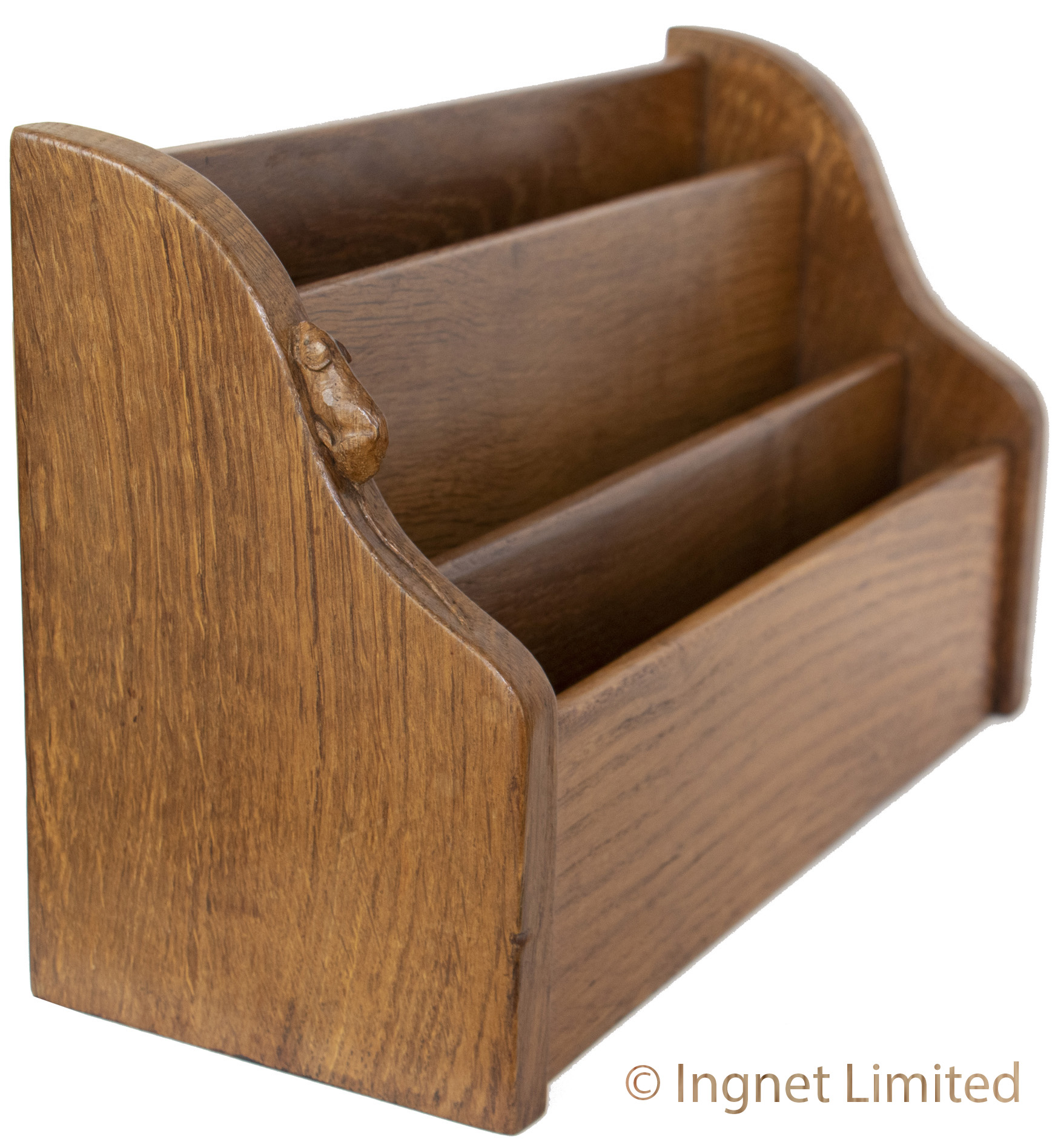 ROBERT MOUSEMAN THOMPSON OAK LETTER RACK - Ingnet
