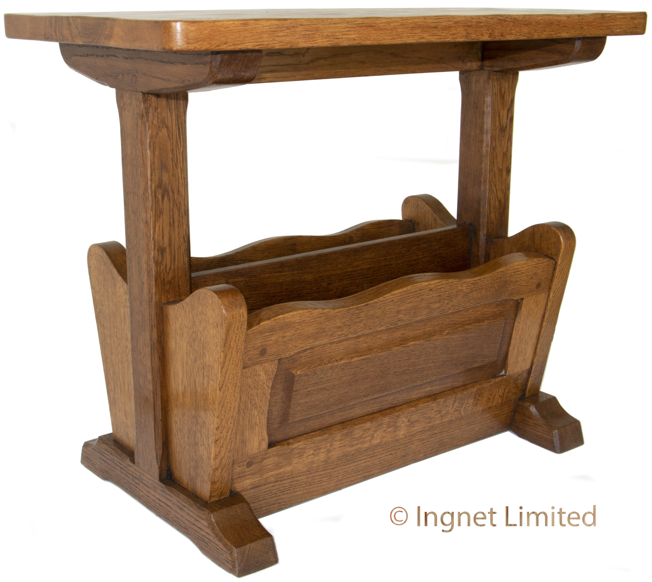 DAVID LONGSTAFF LEAFMAN OAK MAGAZINE RACK - Ingnet
