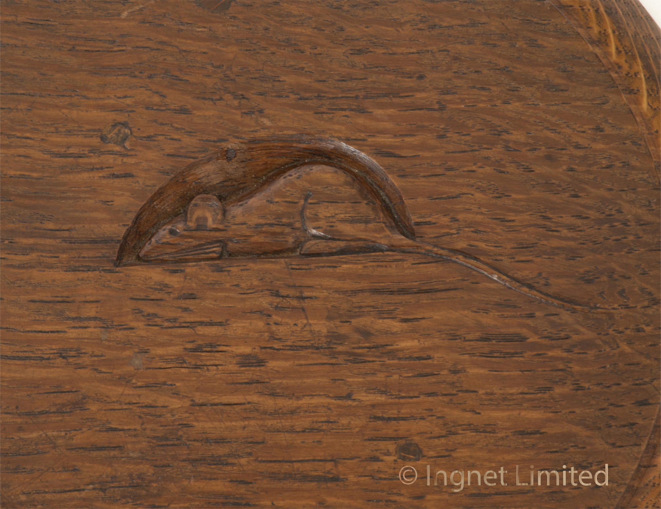 ROBERT MOUSEMAN THOMPSON SHALLOW OAK PLATE - Ingnet