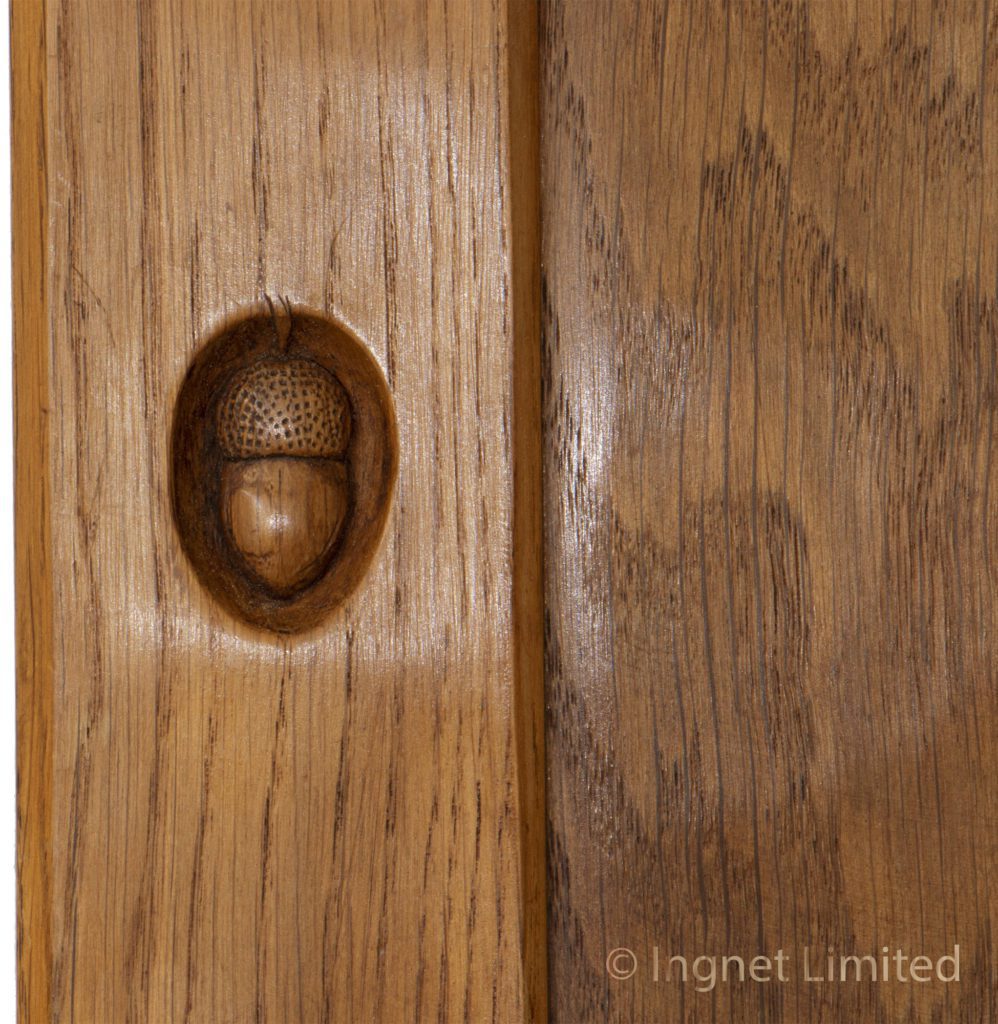 ACORN INDUSTRIES DOUBLE BED ADZED OAK HEAD BOARD – Ingnet