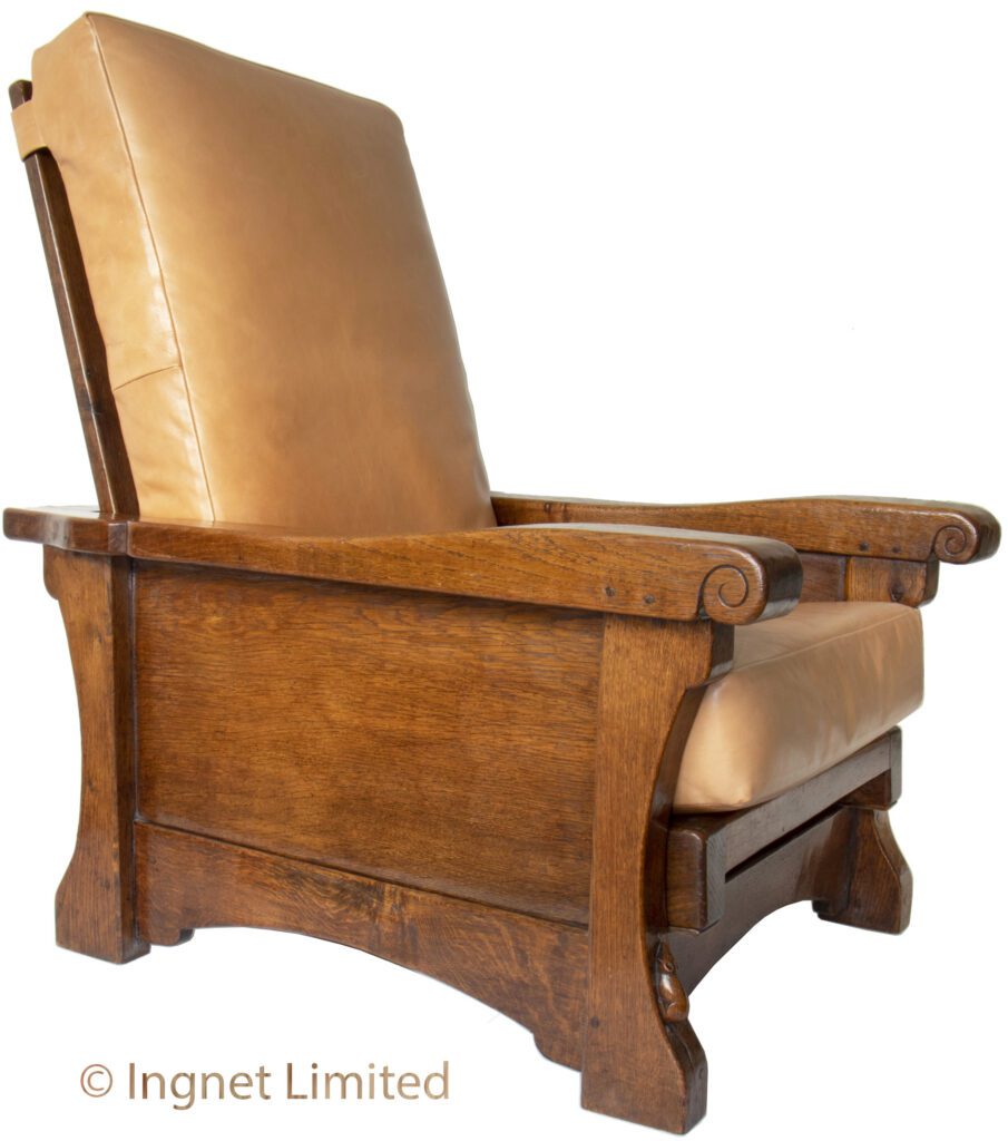 ROBERT MOUSEMAN THOMPSON RARE EARLY OAK READING CHAIR – Ingnet
