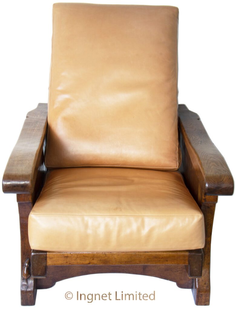 ROBERT MOUSEMAN THOMPSON RARE EARLY OAK READING CHAIR – Ingnet