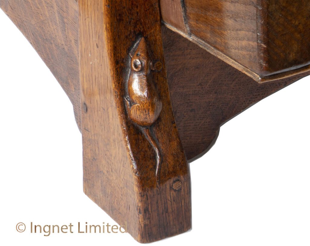 ROBERT MOUSEMAN THOMPSON RARE EARLY OAK READING CHAIR – Ingnet