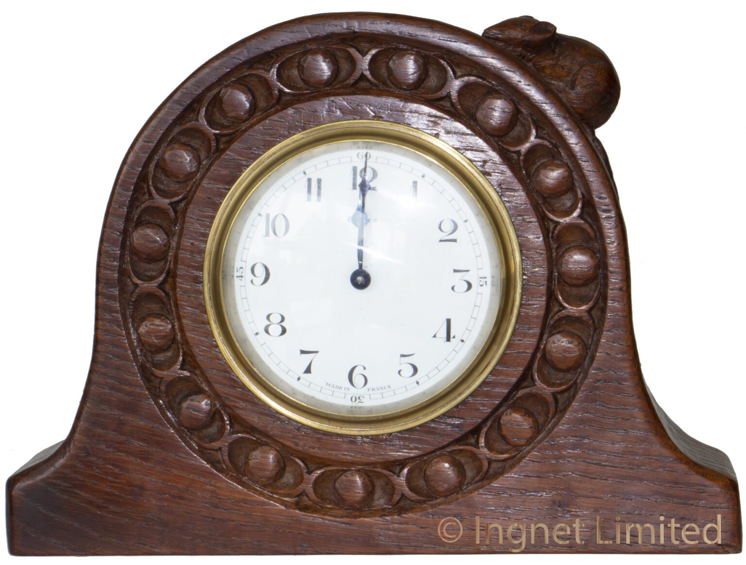 ROBERT MOUSEMAN THOMPSON OAK CLOCK – Ingnet