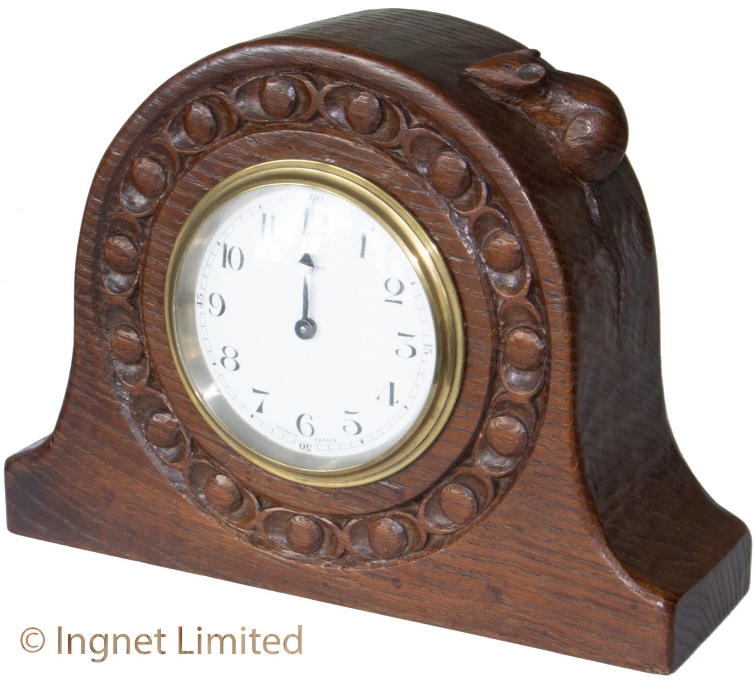 ROBERT MOUSEMAN THOMPSON OAK CLOCK – Ingnet