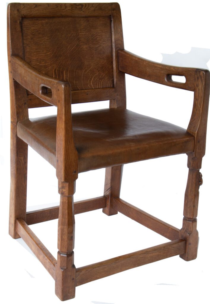 ROBERT MOUSEMAN THOMPSON RARE EARLY OAK CHAIR - Ingnet