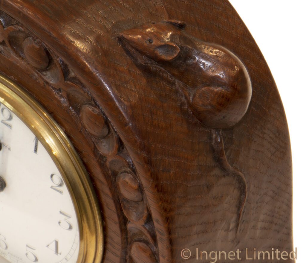 ROBERT MOUSEMAN THOMPSON OAK CLOCK – Ingnet