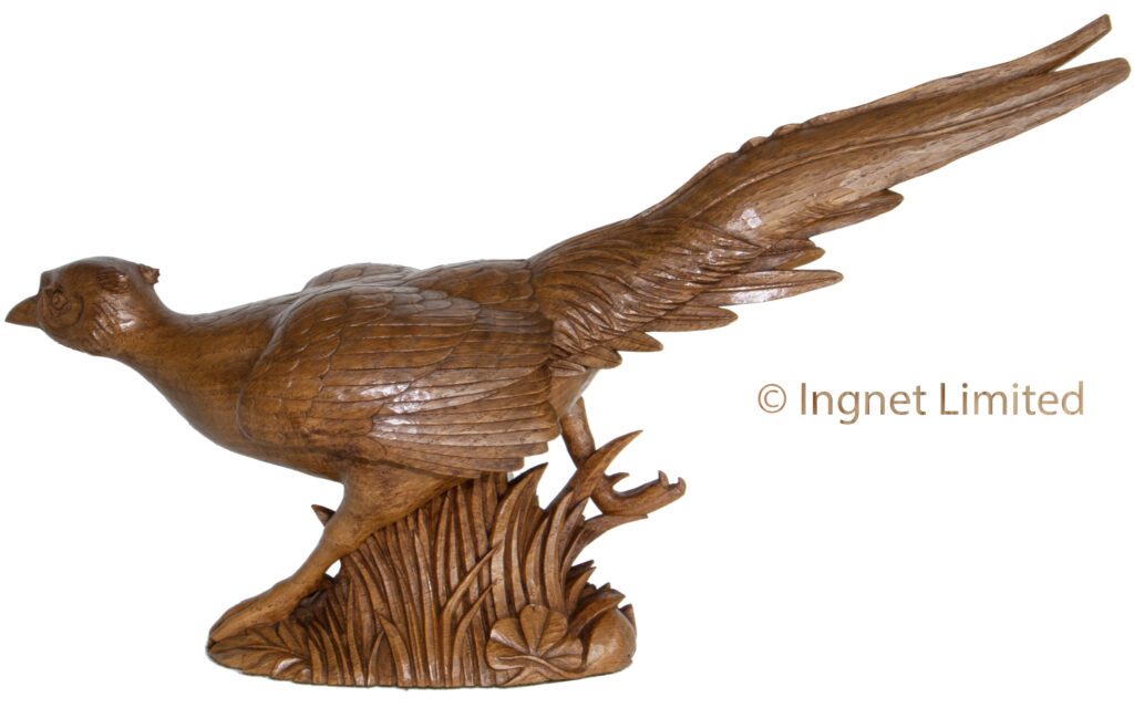 ROBERT MOUSEMAN THOMPSON CARVED OAK PHEASANT – Ingnet