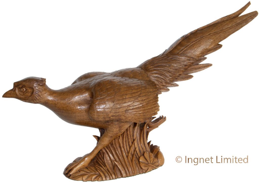 ROBERT MOUSEMAN THOMPSON CARVED OAK PHEASANT – Ingnet