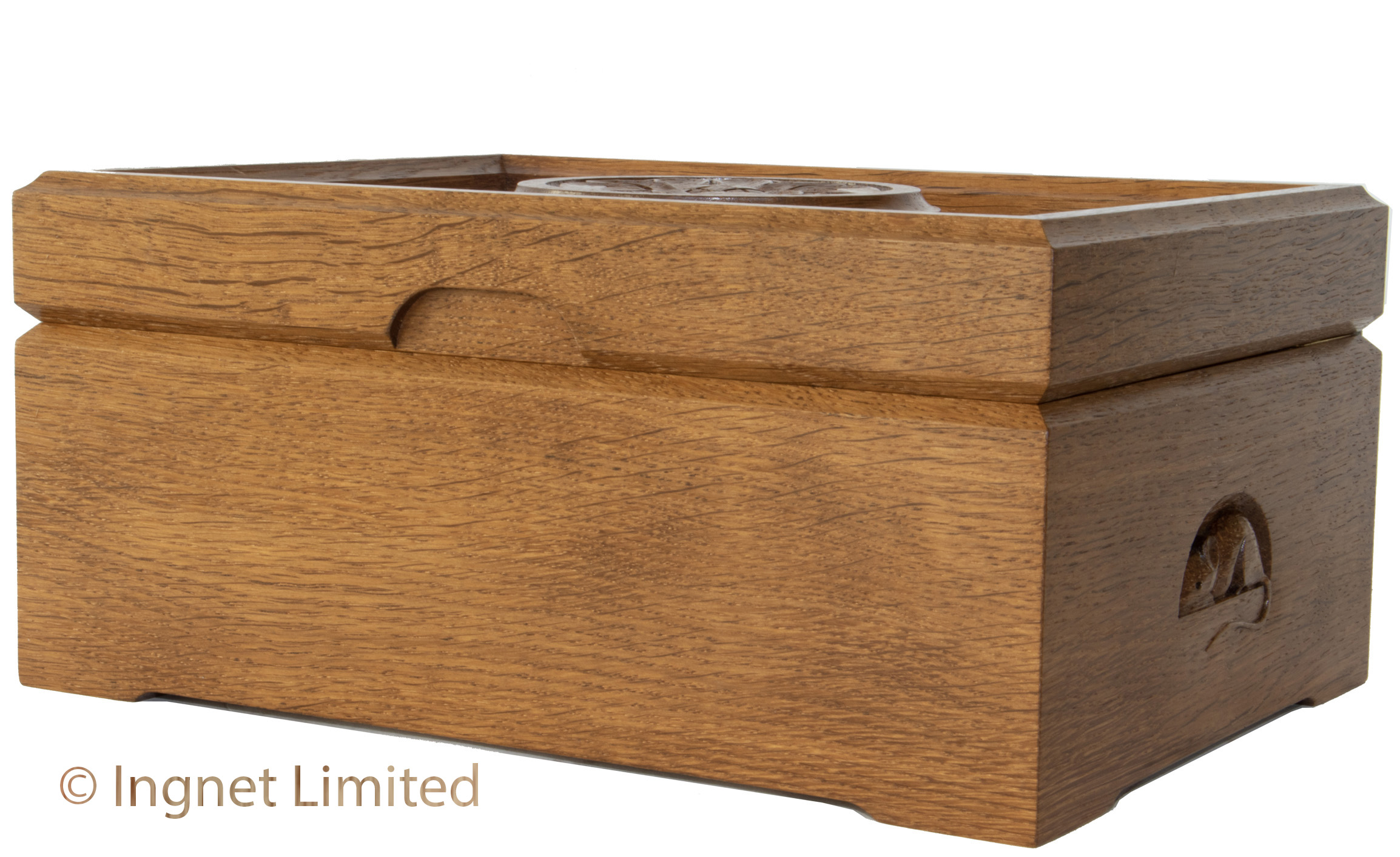 ROBERT MOUSEMAN THOMPSON KEEPSAKE OAK BOX - Ingnet