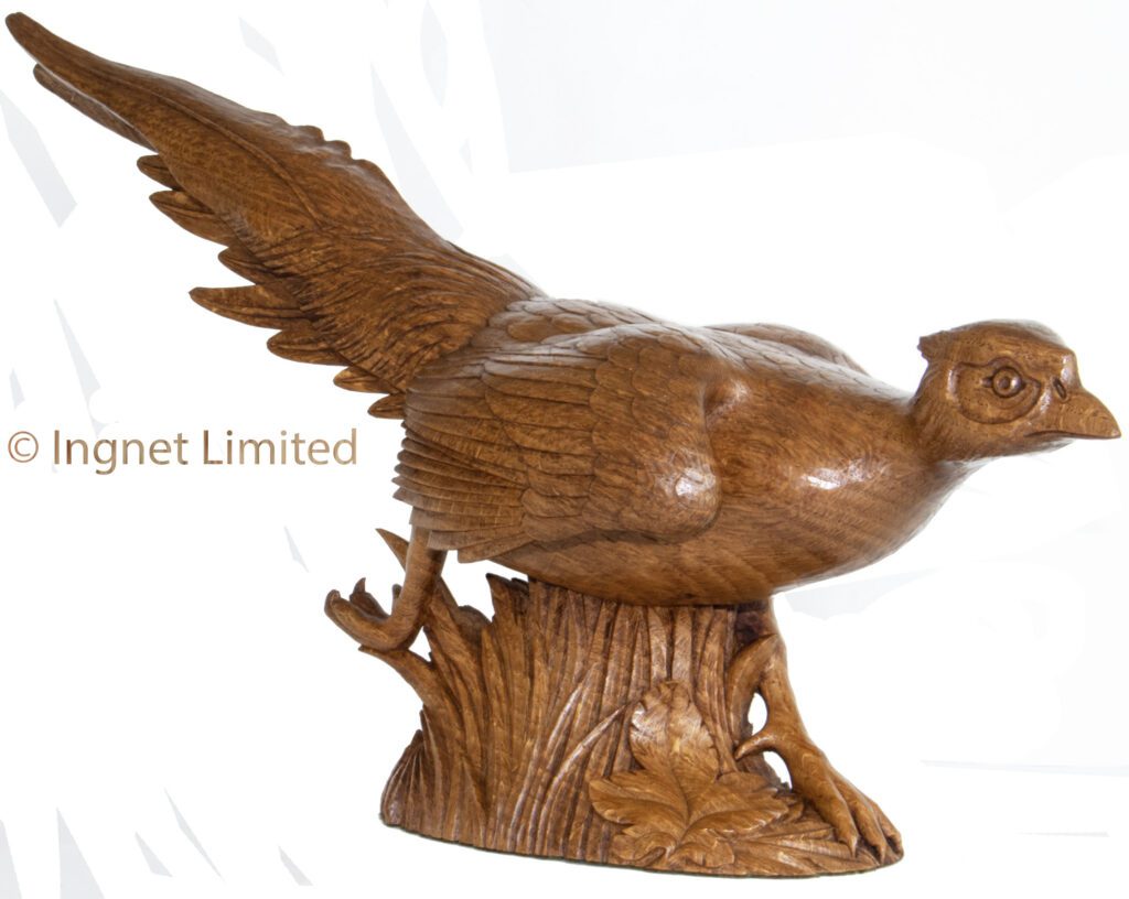 ROBERT MOUSEMAN THOMPSON CARVED OAK PHEASANT – Ingnet