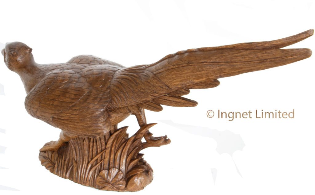 ROBERT MOUSEMAN THOMPSON CARVED OAK PHEASANT – Ingnet