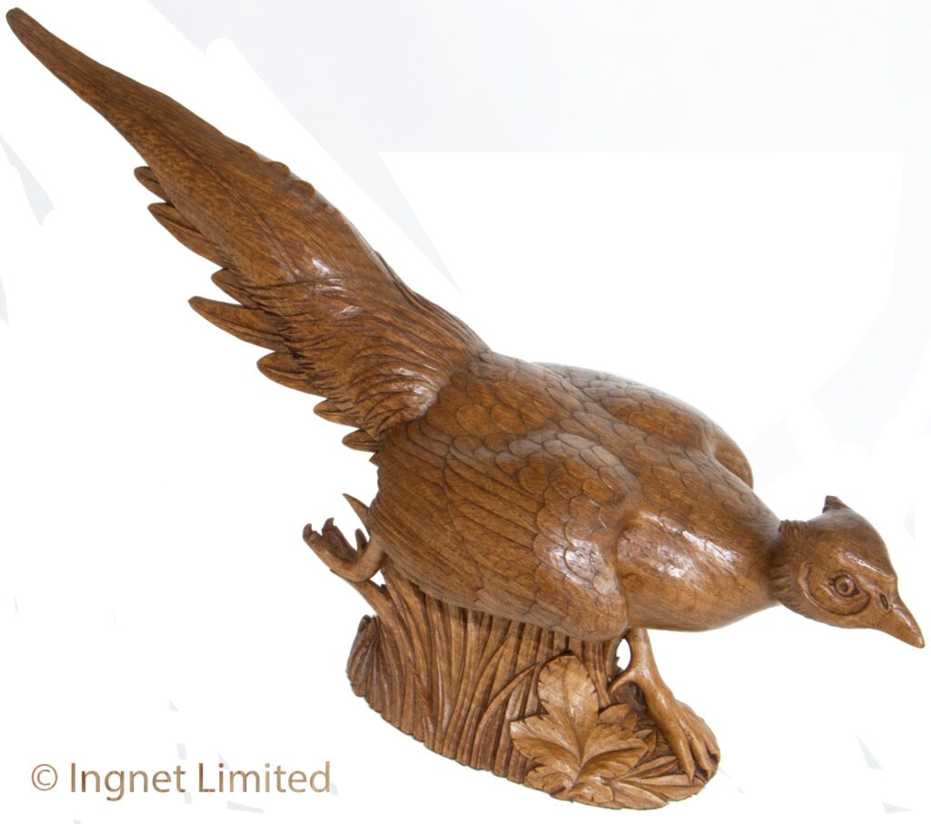 ROBERT MOUSEMAN THOMPSON CARVED OAK PHEASANT – Ingnet