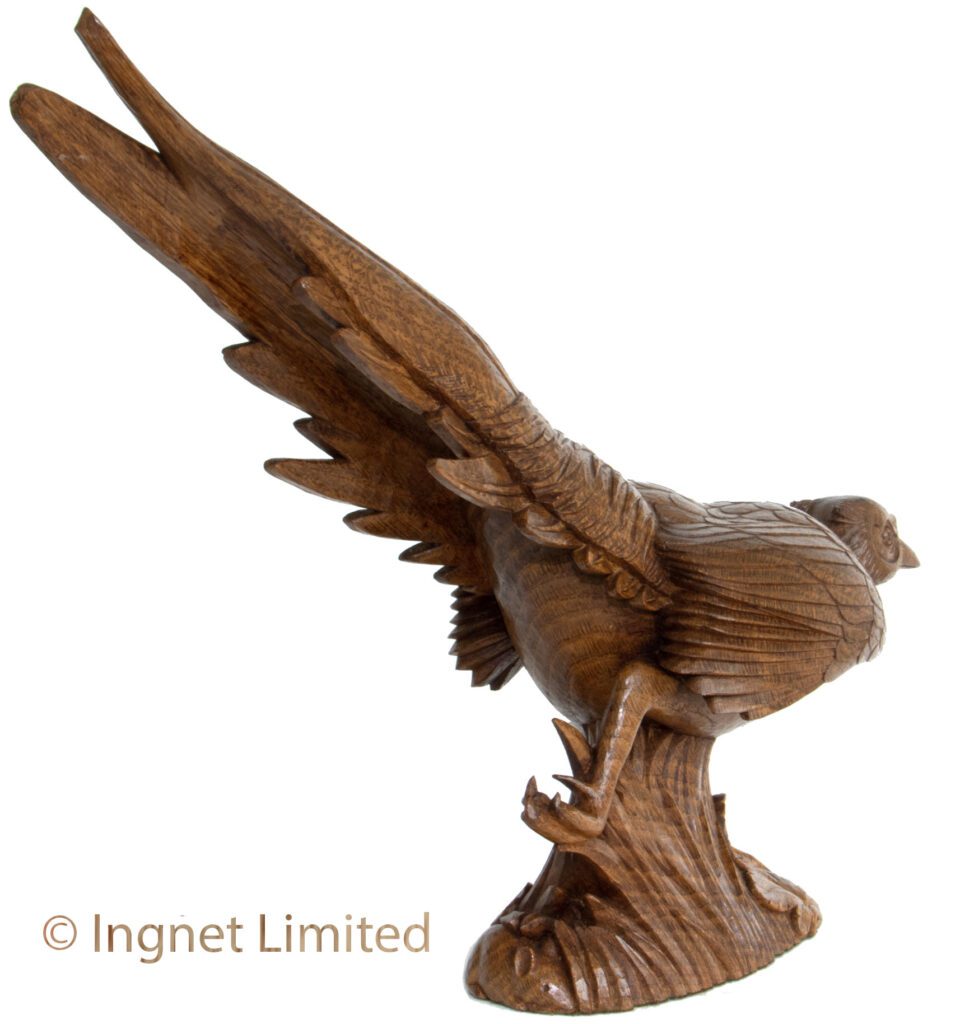 ROBERT MOUSEMAN THOMPSON CARVED OAK PHEASANT – Ingnet