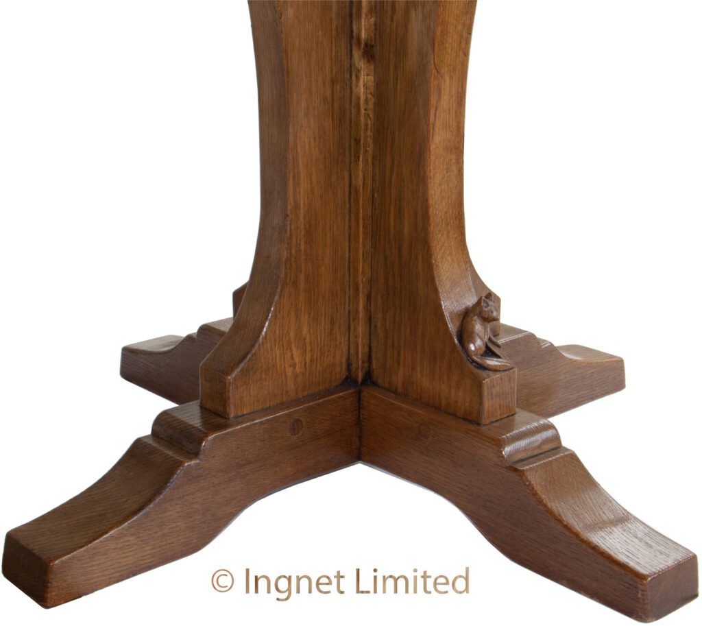 FOXMAN DON CRAVEN 4 ft CIRCULAR ADZED OAK DINING TABLE – Ingnet