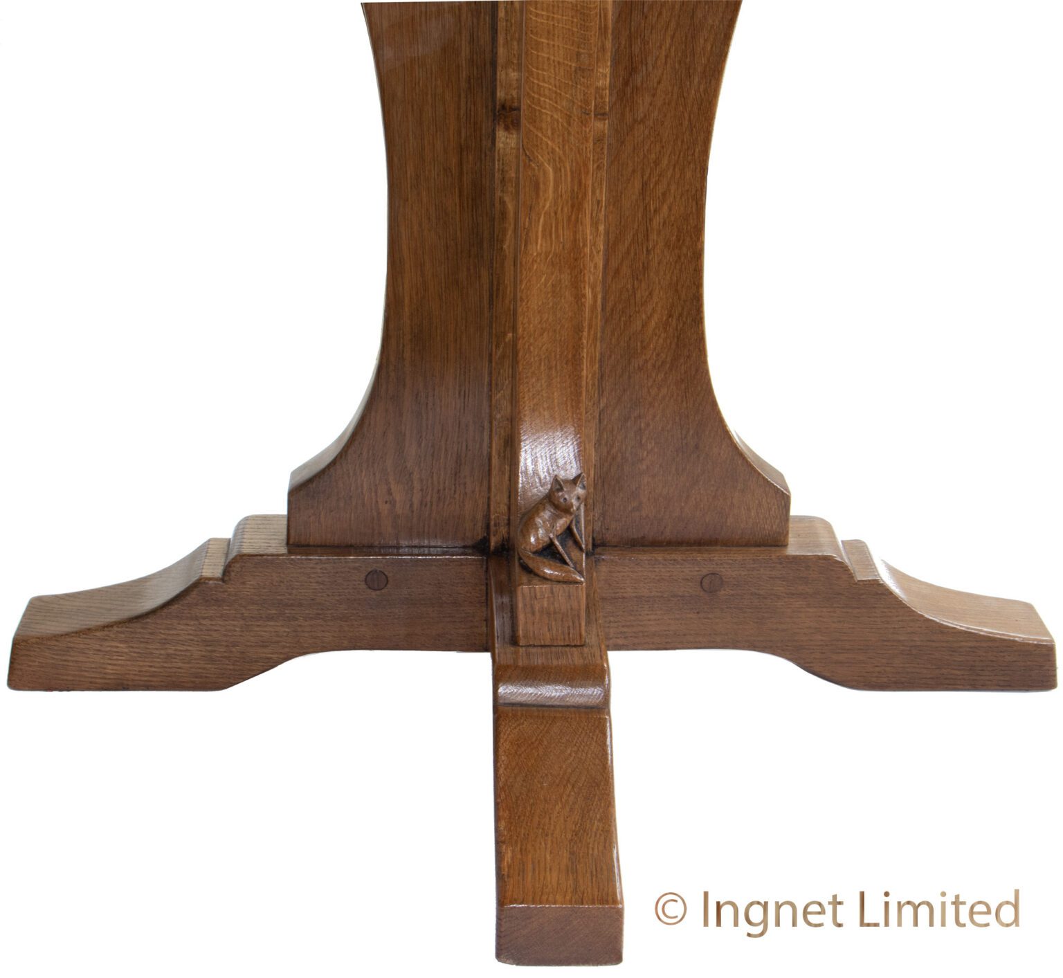 FOXMAN DON CRAVEN 4 ft CIRCULAR ADZED OAK DINING TABLE – Ingnet