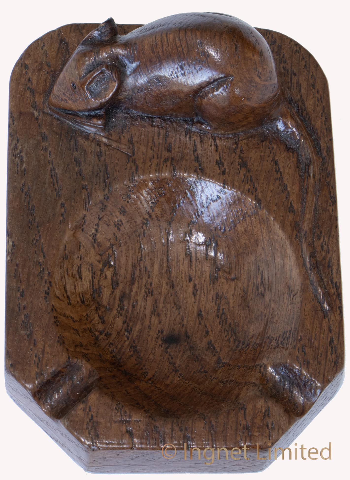 ROBERT MOUSEMAN THOMPSON VINTAGE OAK ASHTRAY – Ingnet