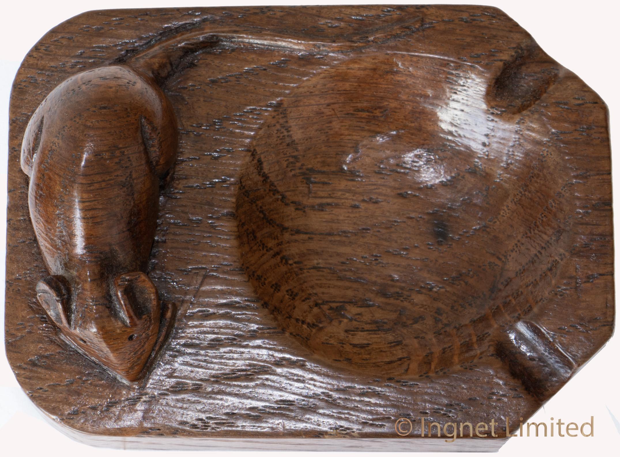 ROBERT MOUSEMAN THOMPSON VINTAGE OAK ASHTRAY – Ingnet