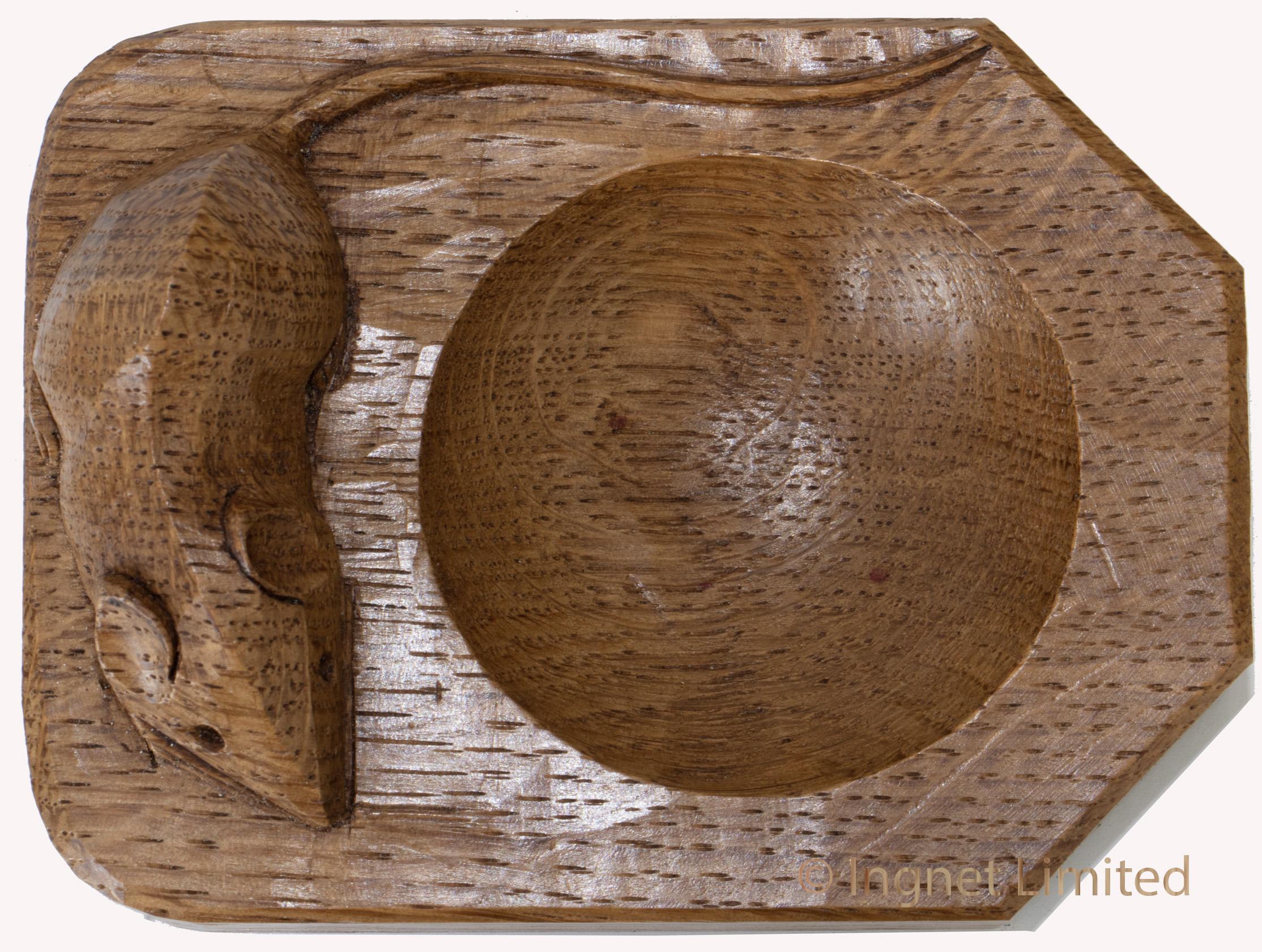 ROBERT MOUSEMAN THOMPSON OAK PIN TRAY – Ingnet