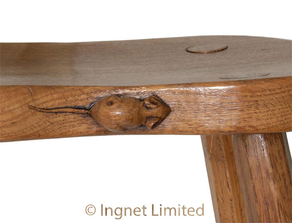 ROBERT MOUSEMAN THOMPSON FOUR LEGGED COW STOOL – Ingnet