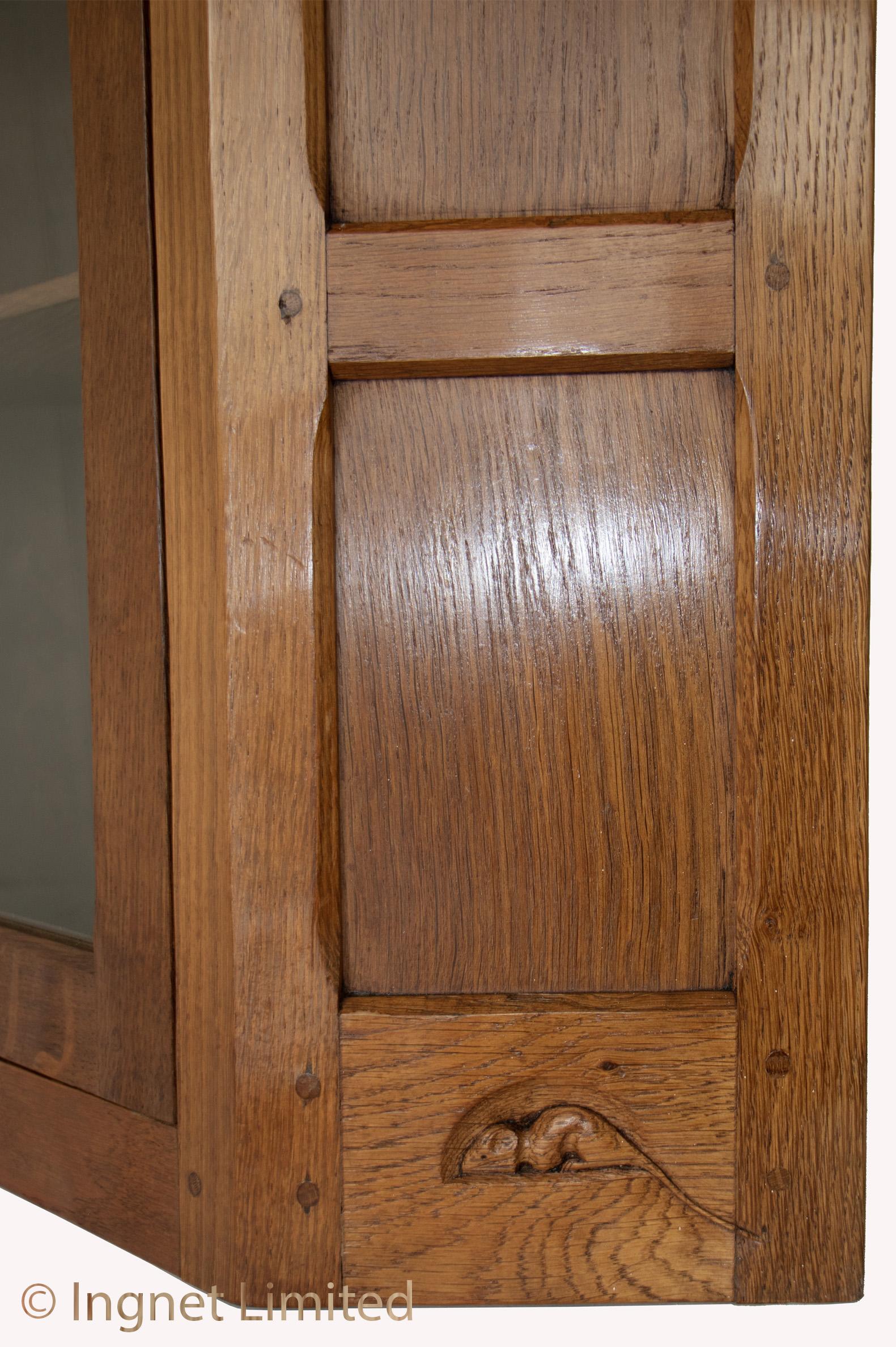 ROBERT MOUSEMAN THOMPSON VINTAGE ADZED CORNER CUPBOARD – Ingnet