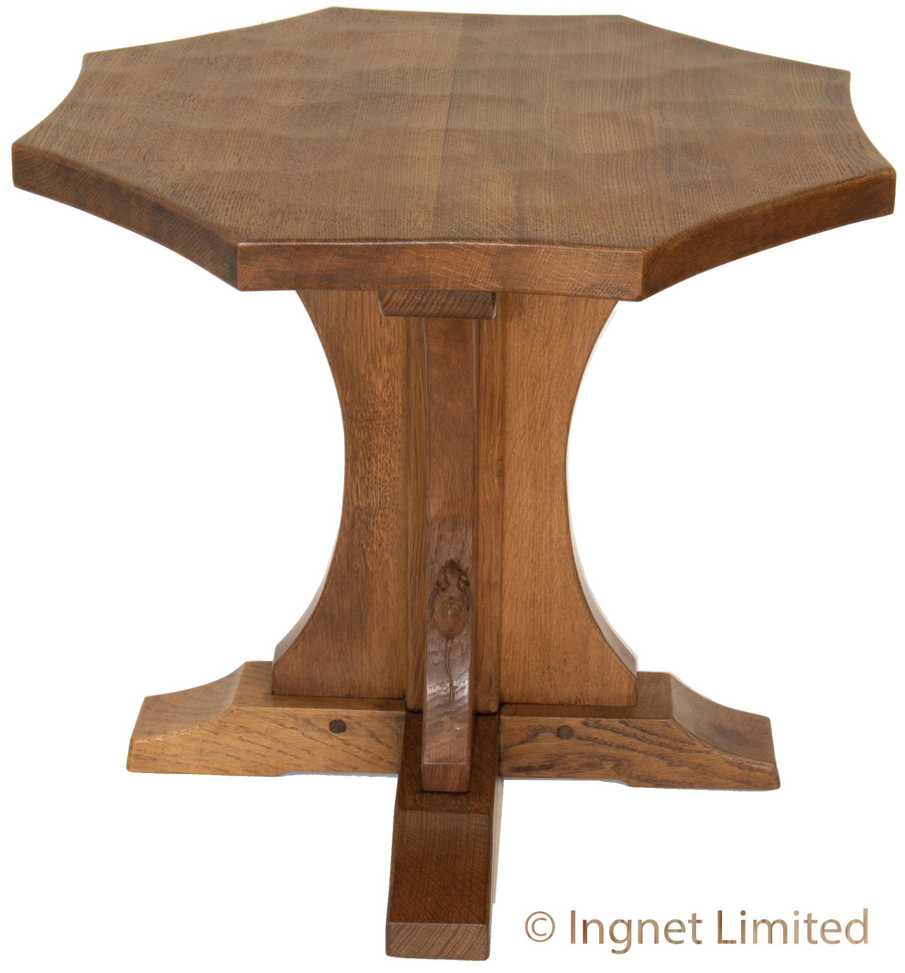 ROBERT MOUSEMAN THOMPSON VINTAGE OCTAGONAL OAK COFFEE TABLE – Ingnet