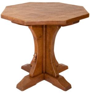 ROBERT MOUSEMAN THOMPSON VINTAGE OAK OCTAGONAL TABLE – Ingnet