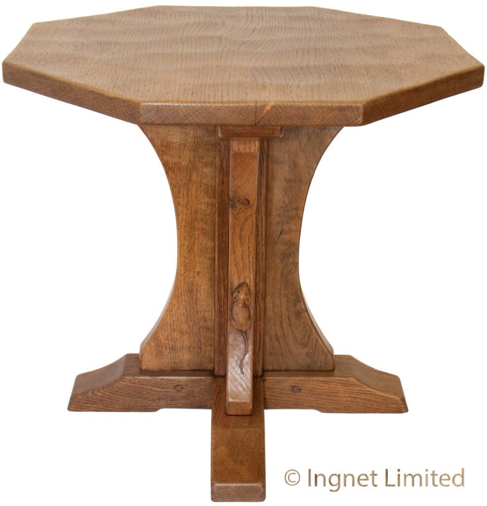 ROBERT MOUSEMAN THOMPSON VINTAGE OAK OCTAGONAL TABLE – Ingnet