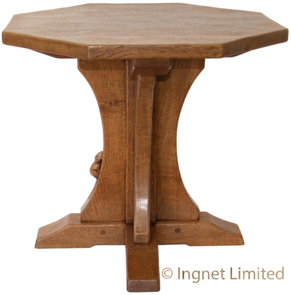 ROBERT MOUSEMAN THOMPSON VINTAGE OAK OCTAGONAL TABLE – Ingnet