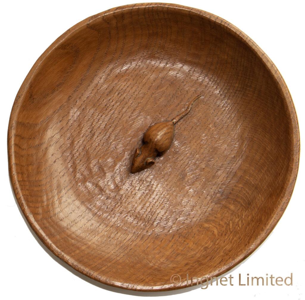 ROBERT MOUSEMAN THOMPSON VINTAGE OAK FRUIT BOWL – Ingnet