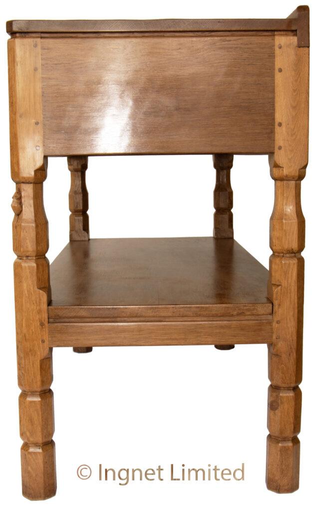 ROBERT MOUSEMAN THOMPSON ADZED OAK SIDE/HALL TABLE – Ingnet