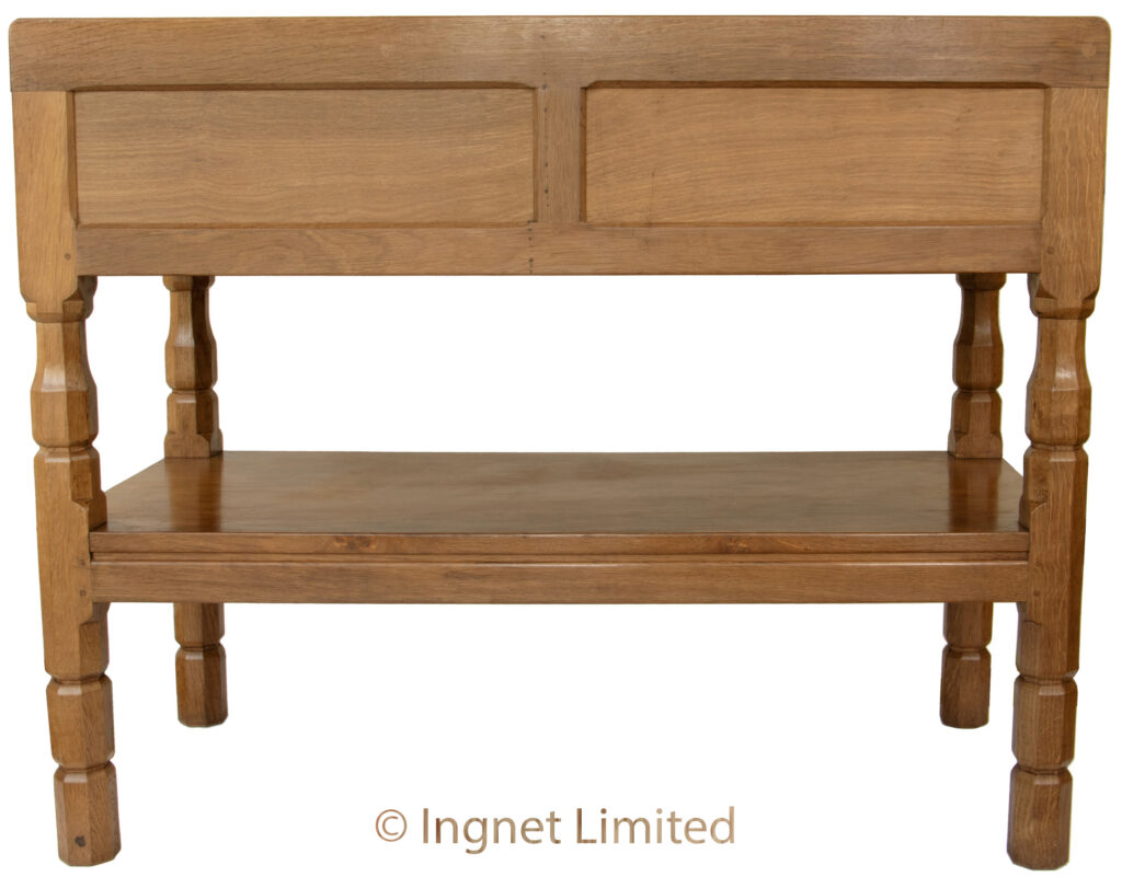 ROBERT MOUSEMAN THOMPSON ADZED OAK SIDE/HALL TABLE – Ingnet