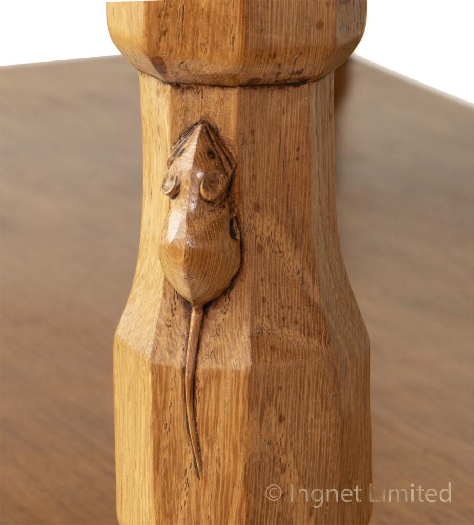 ROBERT MOUSEMAN THOMPSON ADZED OAK SIDE/HALL TABLE – Ingnet