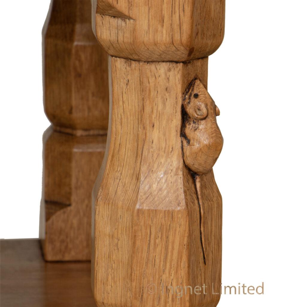 ROBERT MOUSEMAN THOMPSON ADZED OAK SIDE/HALL TABLE – Ingnet