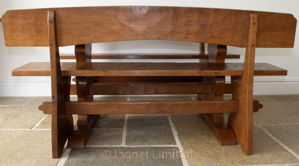 THOMAS GNOMEMAN WHITTAKER FULLY ADZED TABLE WITH TWO BENCHES – Ingnet
