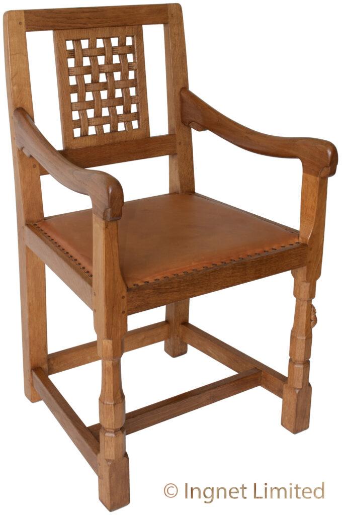 ROBERT MOUSEMAN THOMPSON OAK ARMCHAIR CHAIR – Ingnet