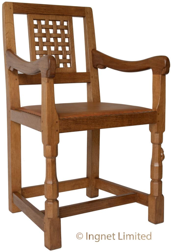 ROBERT MOUSEMAN THOMPSON OAK ARMCHAIR CHAIR – Ingnet
