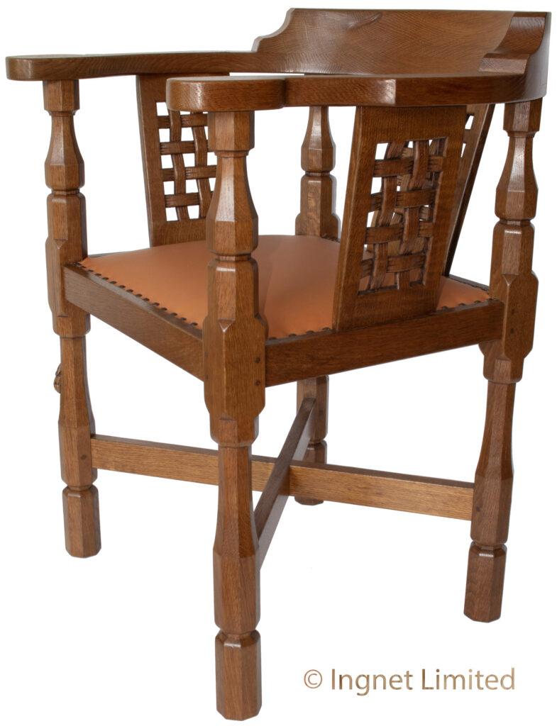 ROBERT MOUSEMAN THOMPSON VINTAGE OAK MONK’S CHAIR – Ingnet