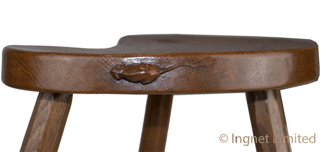 ROBERT MOUSEMAN THOMPSON 3 LEGGED MILKING STOOL – Ingnet