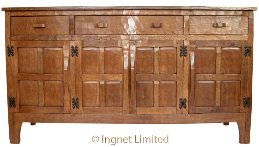 KINGPOST YORKSHIRE OAK FULLY ADZED SIDEBOARD – Ingnet