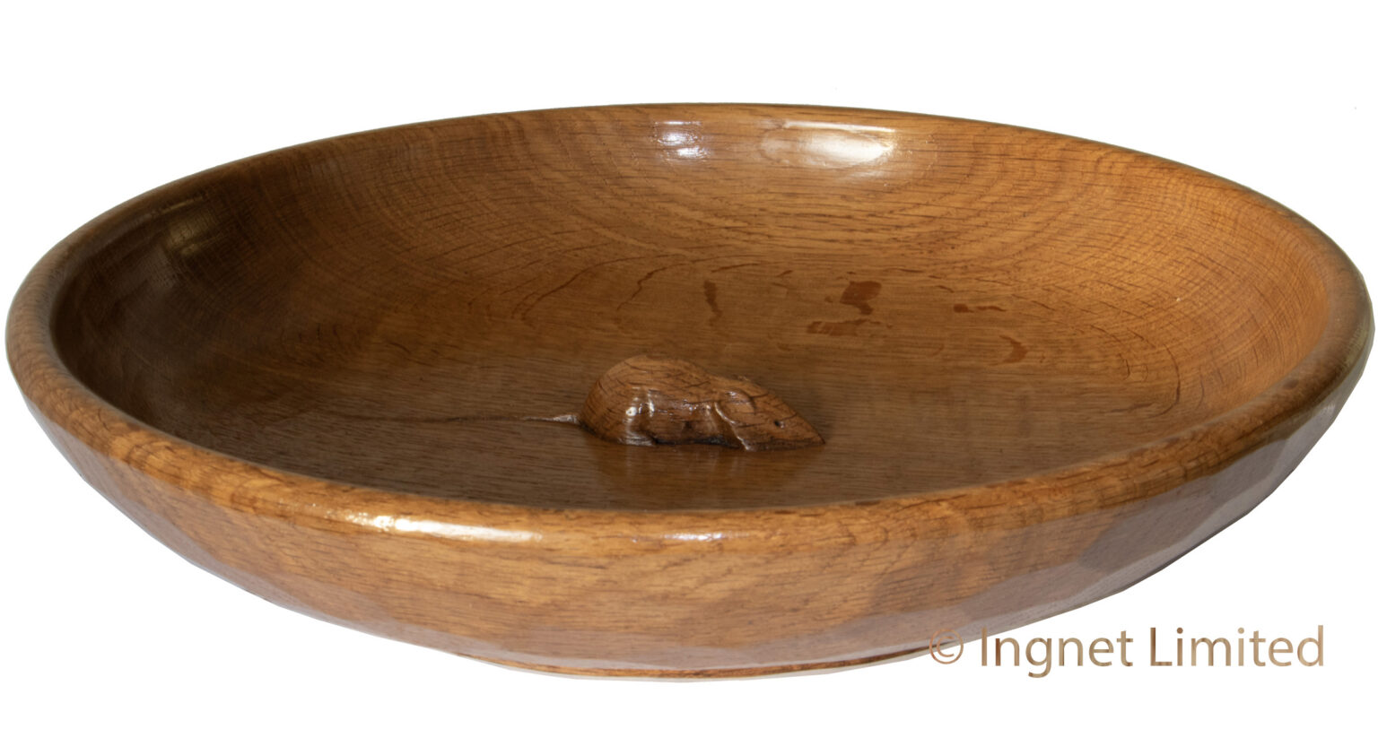ROBERT MOUSEMAN THOMPSON ADZED OAK FRUIT BOWL – Ingnet