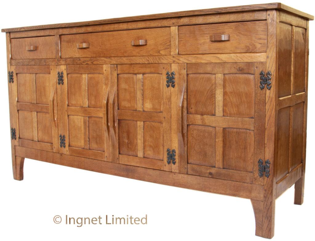 KINGPOST YORKSHIRE OAK FULLY ADZED SIDEBOARD – Ingnet